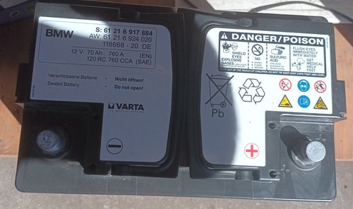 BMW ORIGINAL BATTERY 12V 70Ah 760A - 2009-2015 | eBay