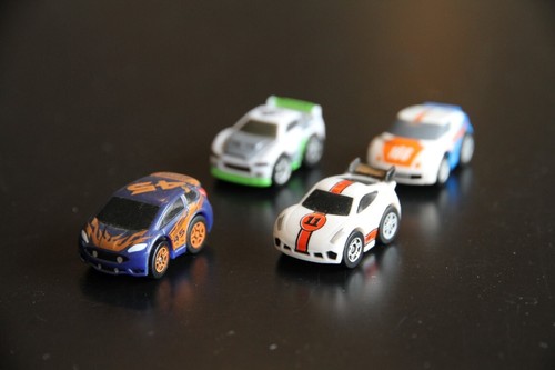 4 x 'Nano Speed' Cars. Mini Cars with Pull Back (Spring) Motors. Very ...