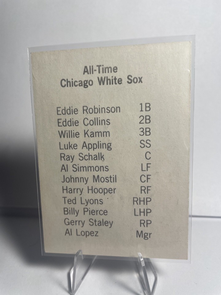 1975 TCMA All Time White Sox Johnny Mostil | eBay
