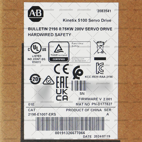 New Sealed 2198-E1007-ERS Allen Bradley Kinetix 5100 200V Class Servo ...