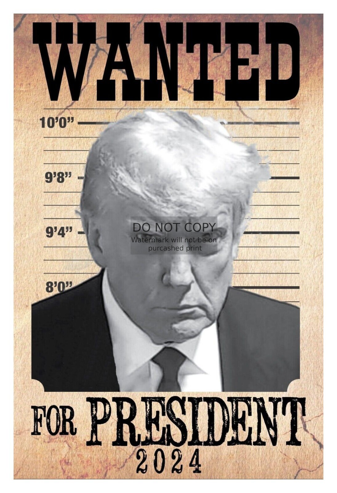 PRESIDENT DONALD TRUMP WANTED FOR PRESIDENT 2024 4X6 PHOTO | eBay