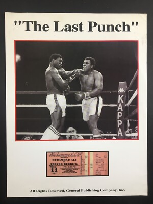 Muhammad Ali vs Trevor Berbick "The Last Punch" 8 1/2 x 11 Photo | eBay