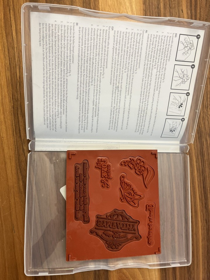 Stampin’ Up! “THANKS FOR CARING” 6 Piece Sympathy Stamp Set New | eBay