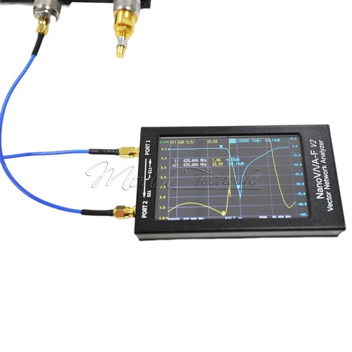 4.3"" HF/VHF/UHF NanoVNA-V2 F 50k-3G Vector Network Analyzer Antenna ...