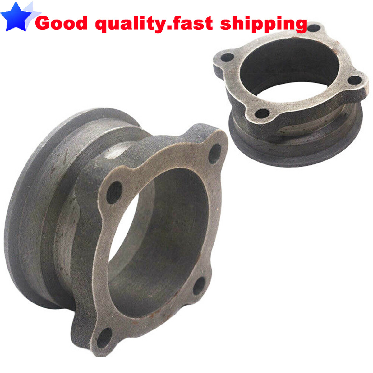 2.5" 63mm to 3" 76mm V-Band Turbo Downpipe Exhaust Flange Adapter 4 ...