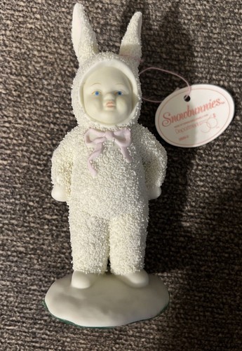 Deptartment Dept 56 Snowbabies Bunny 1994 Easter Figurine Egg Basket on ...