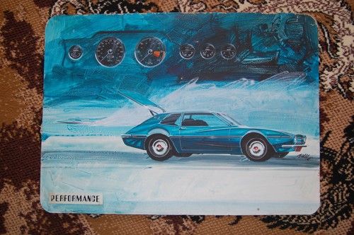 Vintage Original Ford Pinto Concept Car Art render Sketch Drawing 1969 ...