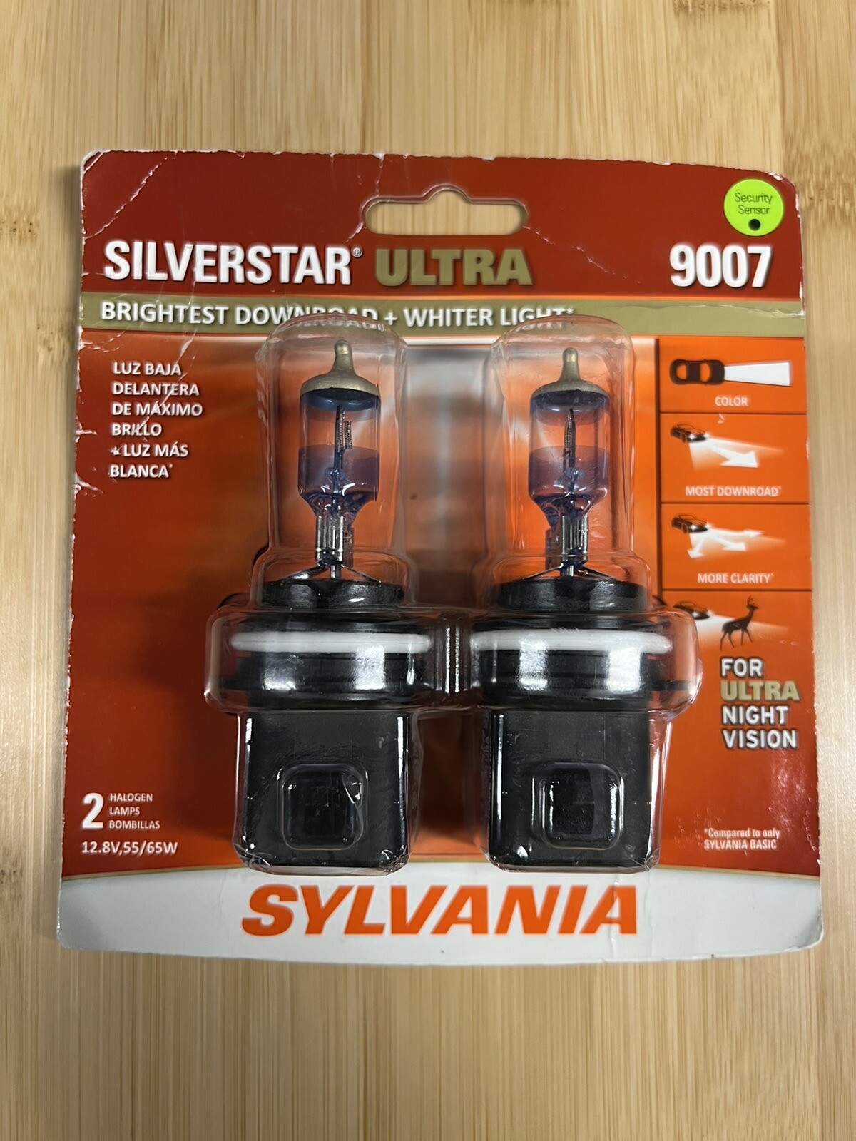 Sylvania Silverstar Ultra 9007- 55/65W Two Bulbs Halogen Head Light- | eBay