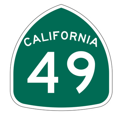 California State Route 49 Sticker Decal R1149 Highway Sign | eBay