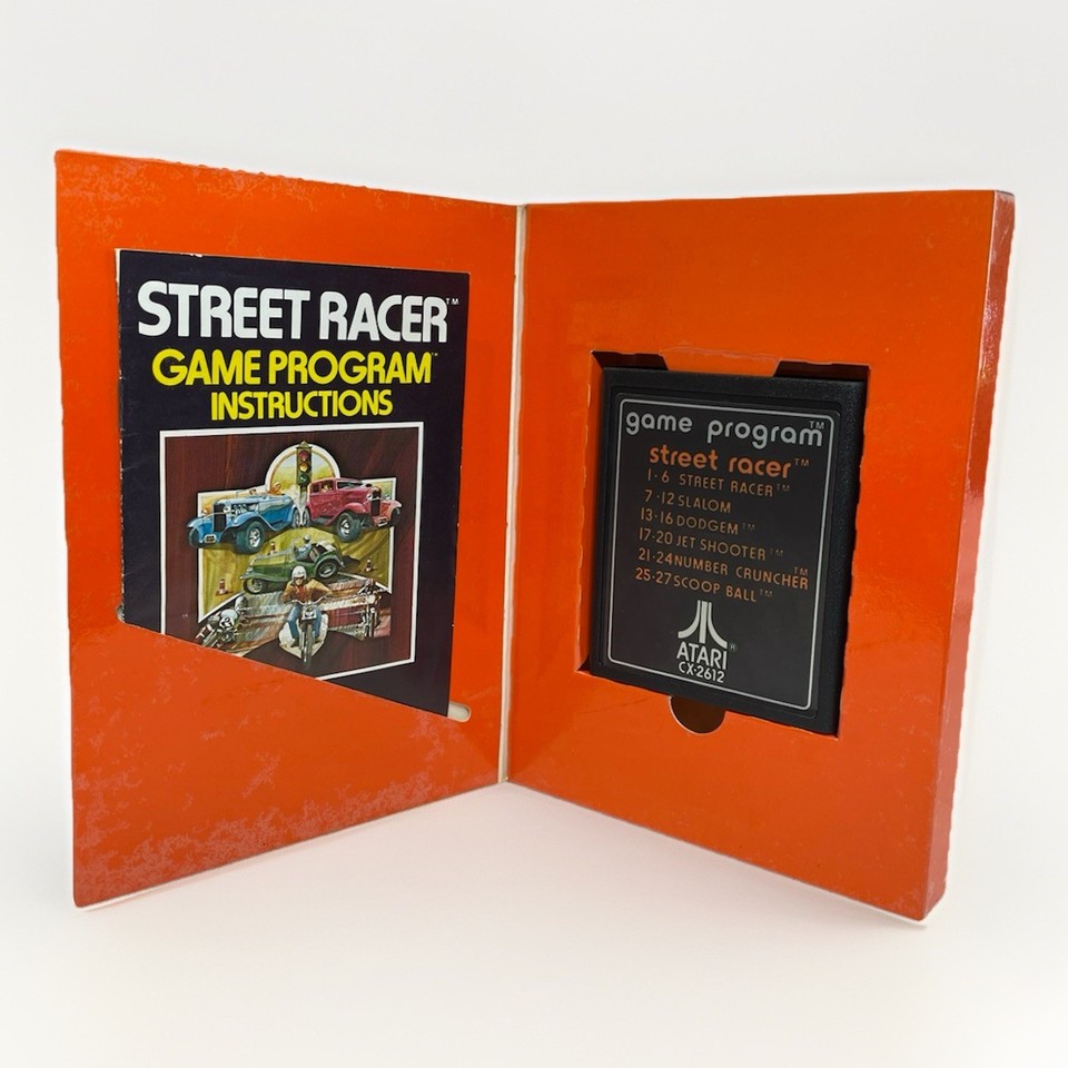 Atari 2600 1977 Street Racer Gatefold Complete In box CIB Tested ...