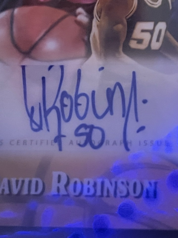 2023-24 Topps Finest - Masters Autographs David Robinson #MA-DR ...