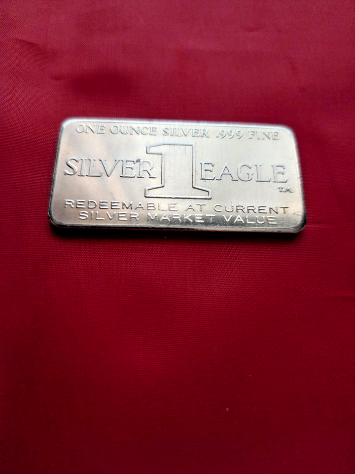1971 - 1 oz .999 Fine Silver Foster Bar/Round “Silver 1 Eagle” | eBay