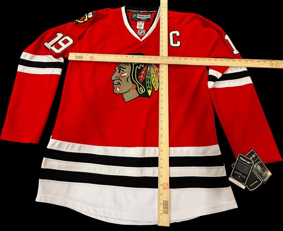 NEW Jonathan Toews #19 Chicago Blackhawks NHL Sewn Jersey SZ 52 XL ...