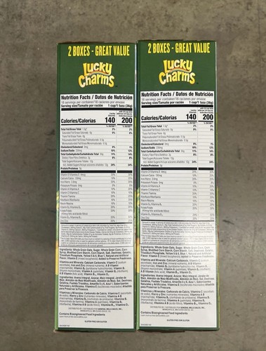 🔥New Limited Edition Lucky Charms Saint Patricks Day Cereal Double Box ...