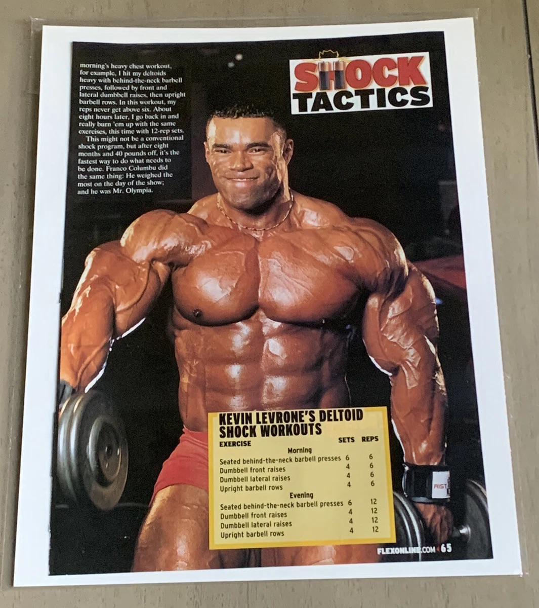 Kevin Levrone Shoulder Workout Routine | EOUA Blog