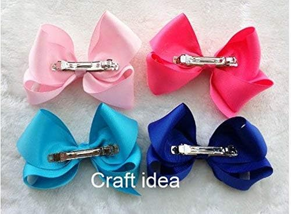 120 Pack French Barrette Hair Clips Fun Craft Beading Project, 30Mm ...