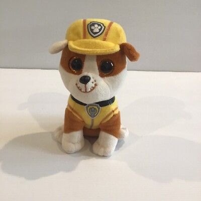 TY Beanie Boos RUBBLE Paw Patrol Nickelodeon Bulldog Plush 6" Dog (F1 ...