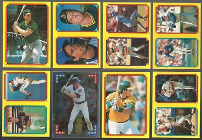 1988 Topps Stickers Complete Team Set Oddball with FOIL All-Stars AS 88 ...