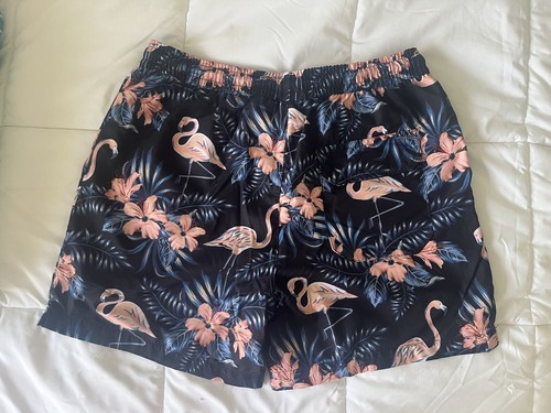 New I Heart Raves Mens Flamingo Shorts - Size M | eBay