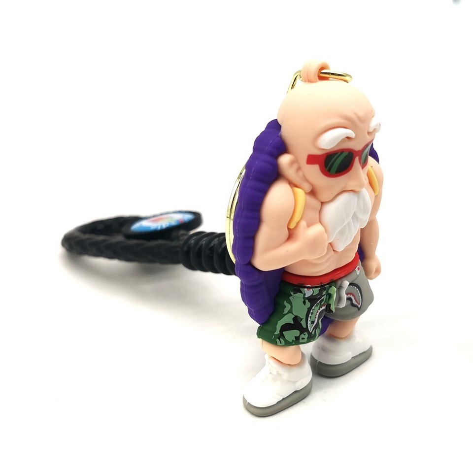 Dragon Ball Z Keychain Master Roshi Model Figure Keyring Toy Key Ring ...
