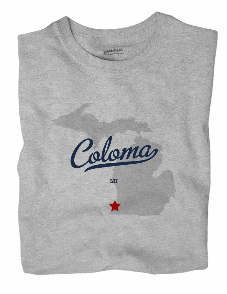 Coloma Mi On A Map