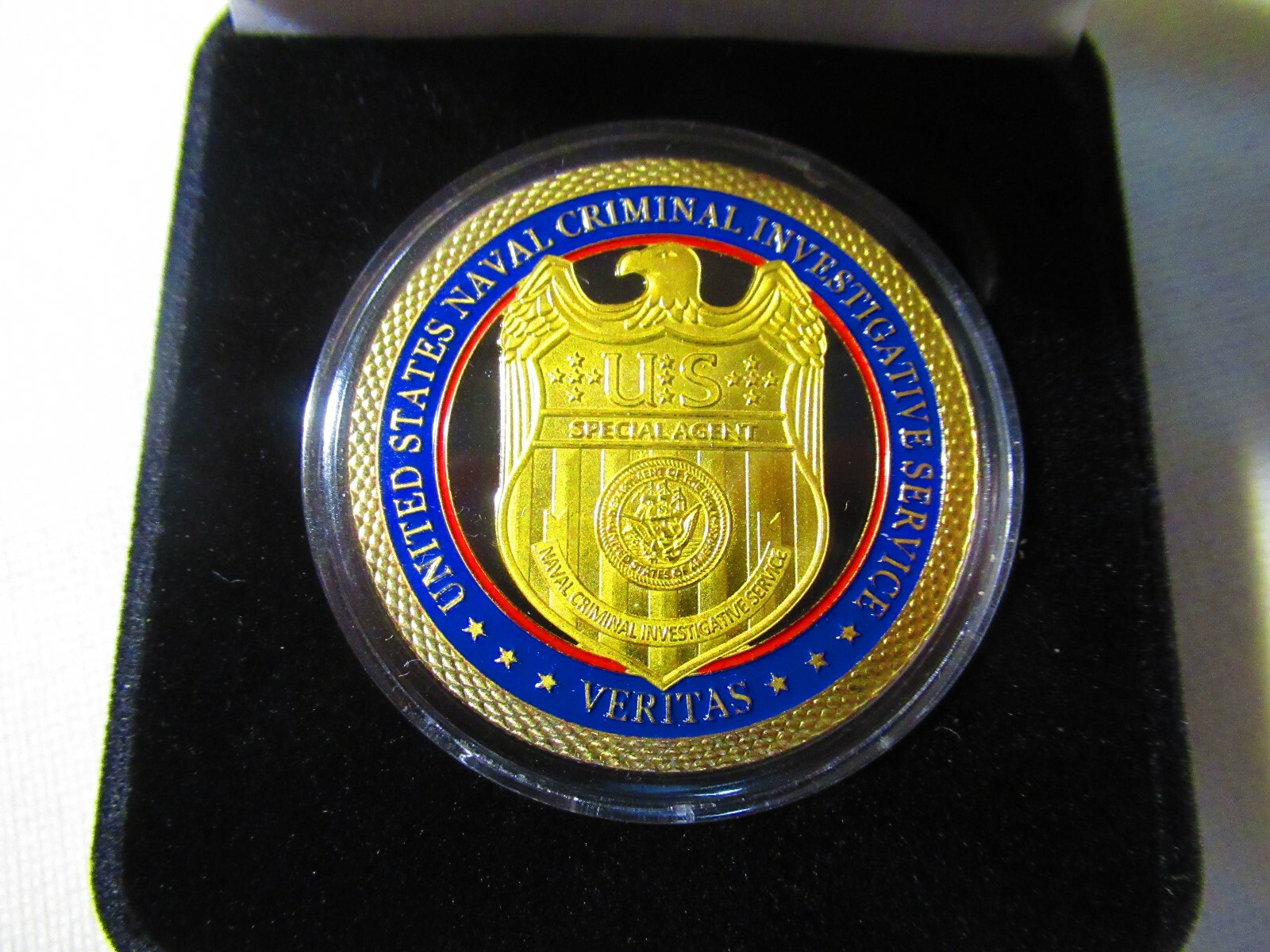 U S NAVAL CRIMINAL INVESTIGATIVE SERVICE Challenge Coin w/ Presentation ...