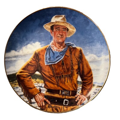 John Wayne Collectible Plate-Franklin Mint Heirloom Collection Limited ...