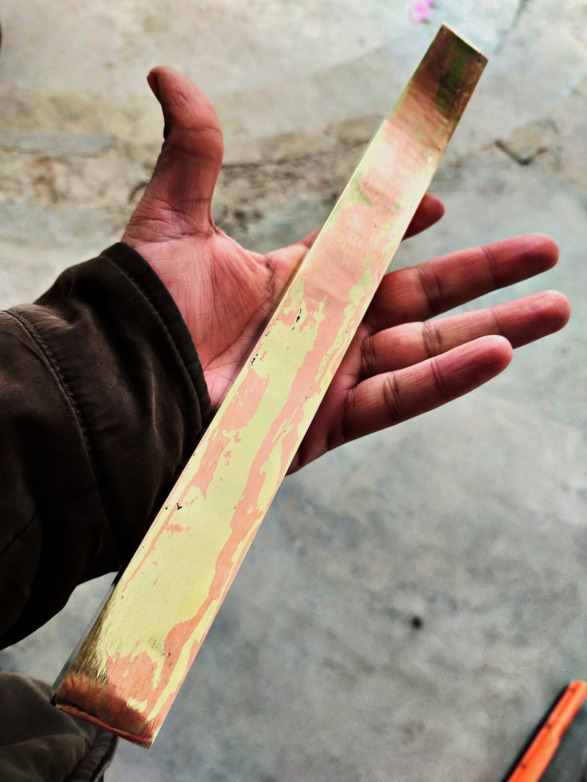 Mokume Gane brass copper for rings jewellery knife guards scales Bar ...