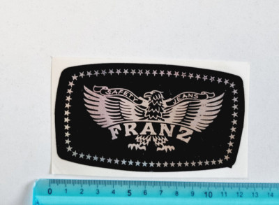 Adhesive Franz Safety Jeans Sticker Autocollant Vintage 80s Original ...