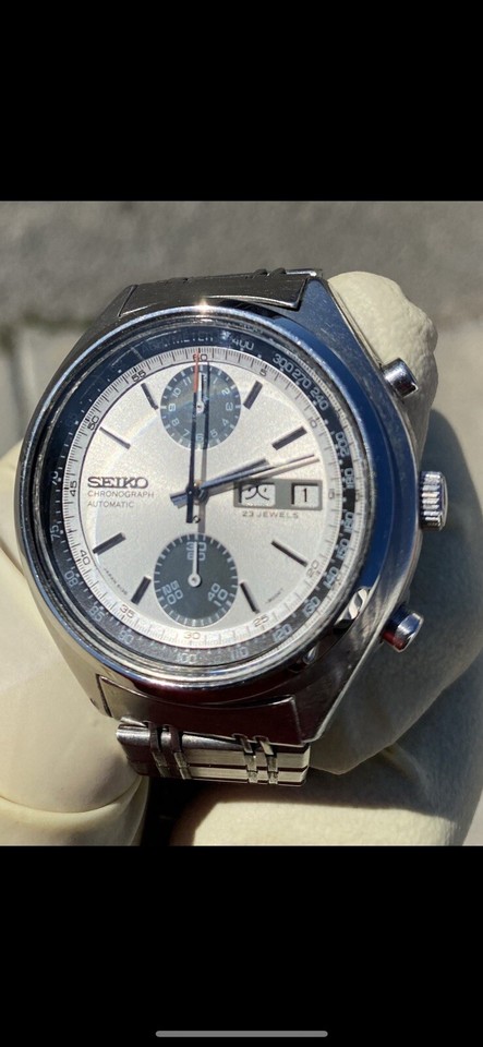 seiko Baby Panda Chronograph March 1975 6138-8001 6138B Movement | eBay