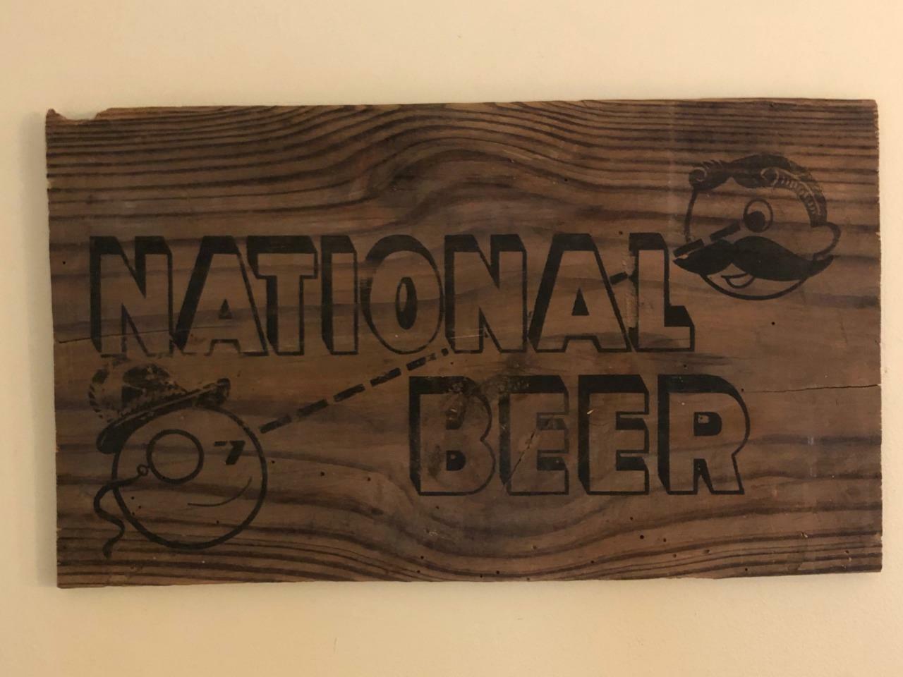 Original 1940s Hanging National Bohemian Beer Box Art /Natty Mr Boh ...