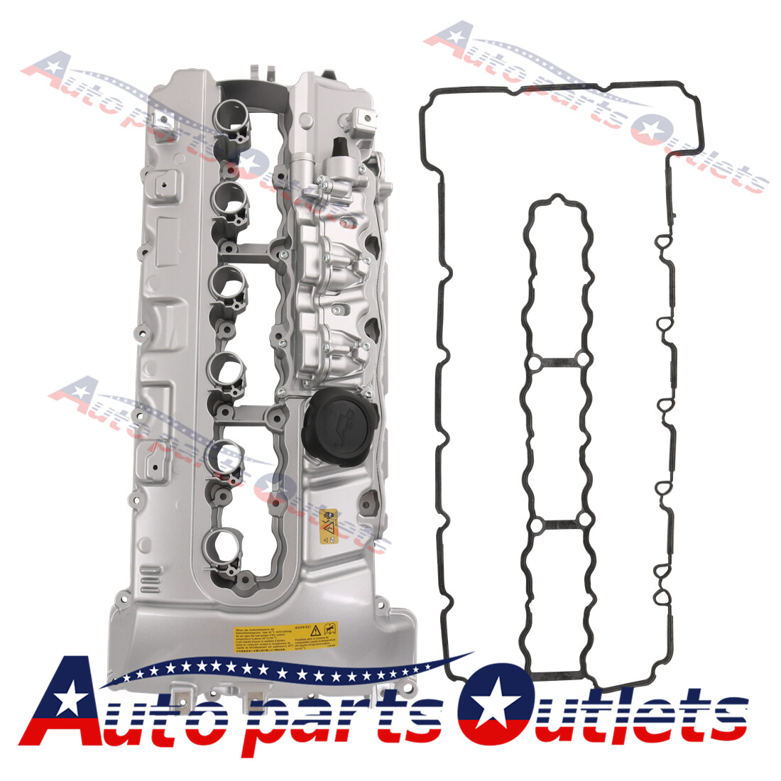 11127565286 7565284 Valve Cover Aluminum For BMW 335i xDrive 535xi 740i ...