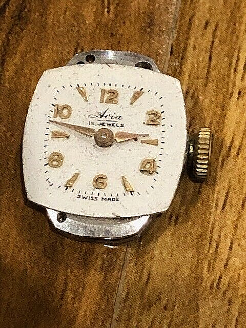 Vintage Rare Swiss Made Avia 15 Jewels Mechanical Ladies Watch Movement ...