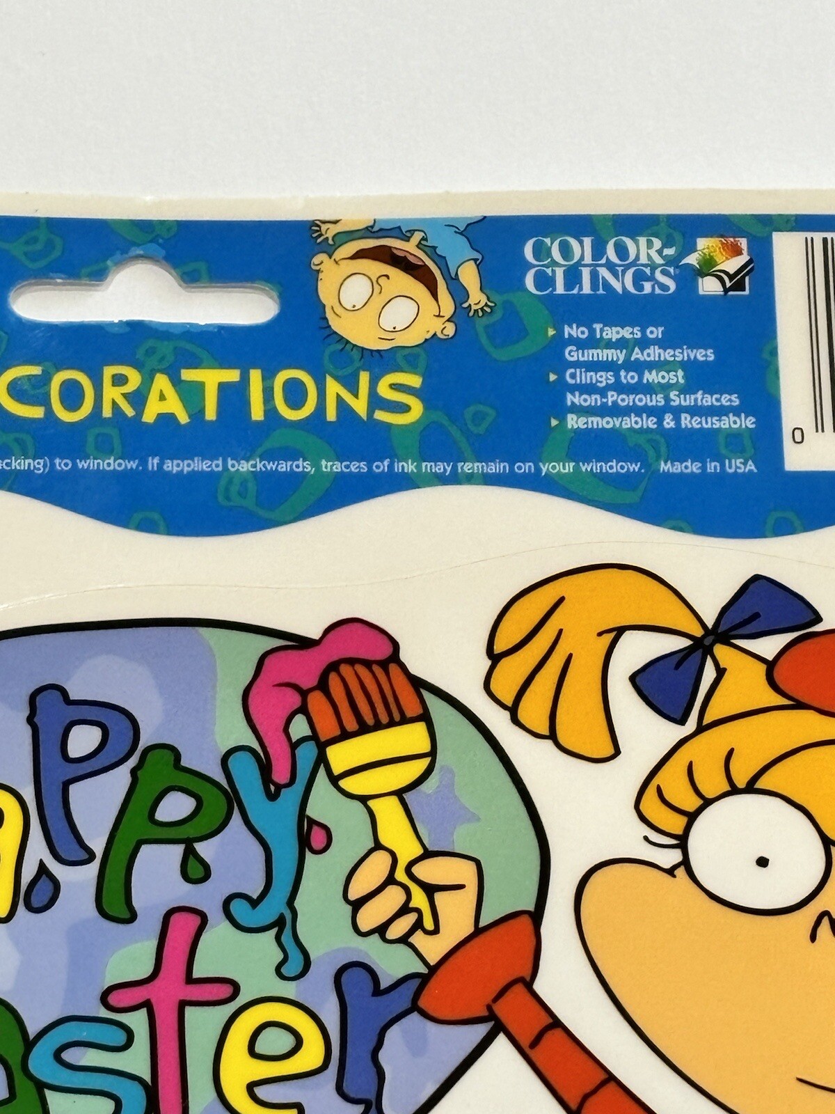 VTG Nickelodeon Rugrats Easter Window Color Clings Decorations 1998 | eBay