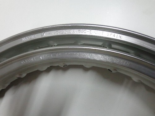 Akront wheels 21 "x 1.60 and 18" x 1.85 aluminum akront new of 36 t ...