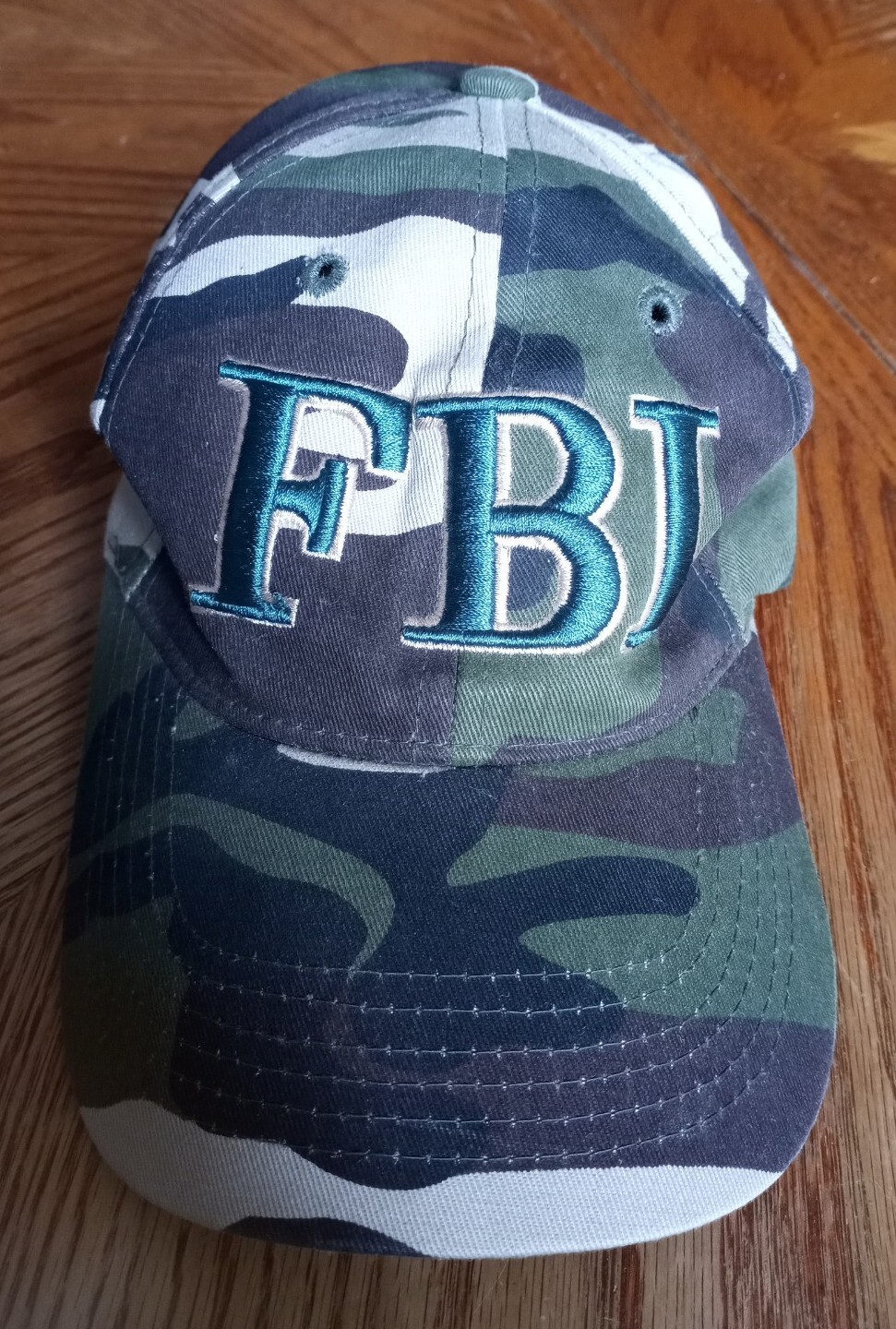 City Hunter Brand Embroidered FBI Camo Strapback Trucker Hat Baseball ...