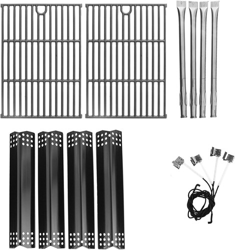 Grill Parts 4 Burner Replacement for Expert Heat Plates Cooking Grates ...