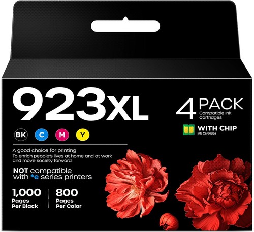 923XL High-Yield Ink Cartridge 4-Pack for HP OfficeJet Pro 8120–8133 | eBay