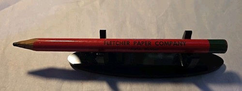 VTG Sharpened Pencil Fletcher Paper Company. Alpena Michigan | eBay