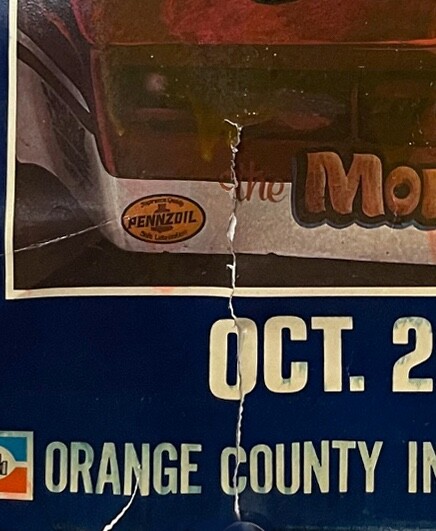 VRHTF NHRA "VTG ORIGINAL NHRA "OCIR LAST DRAG RACE SIGNED BY YOUNGBLOOD ...