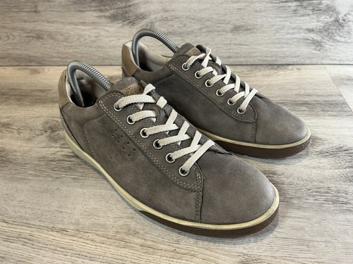 Ecco Chase II Gray Leather Sneaker Shoes Womens Size EU 39 US 8-8.5 | eBay