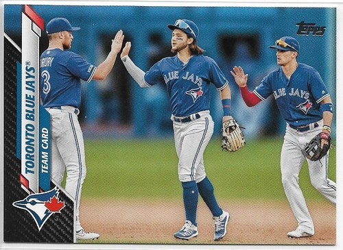 2020 Topps Toronto Blue Jays Team Card #629 Black Border Parallel #'d ...