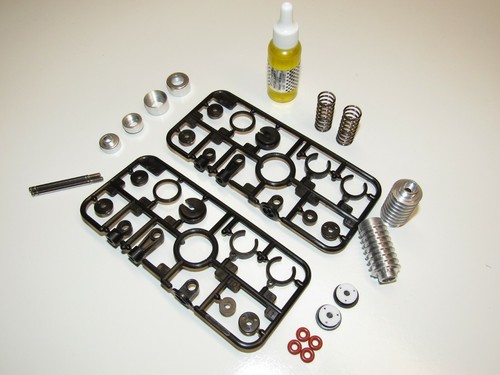 Tamiya 58354 FROG Aluminum Shocks Shafts Oil Pistons Springs Collars ...