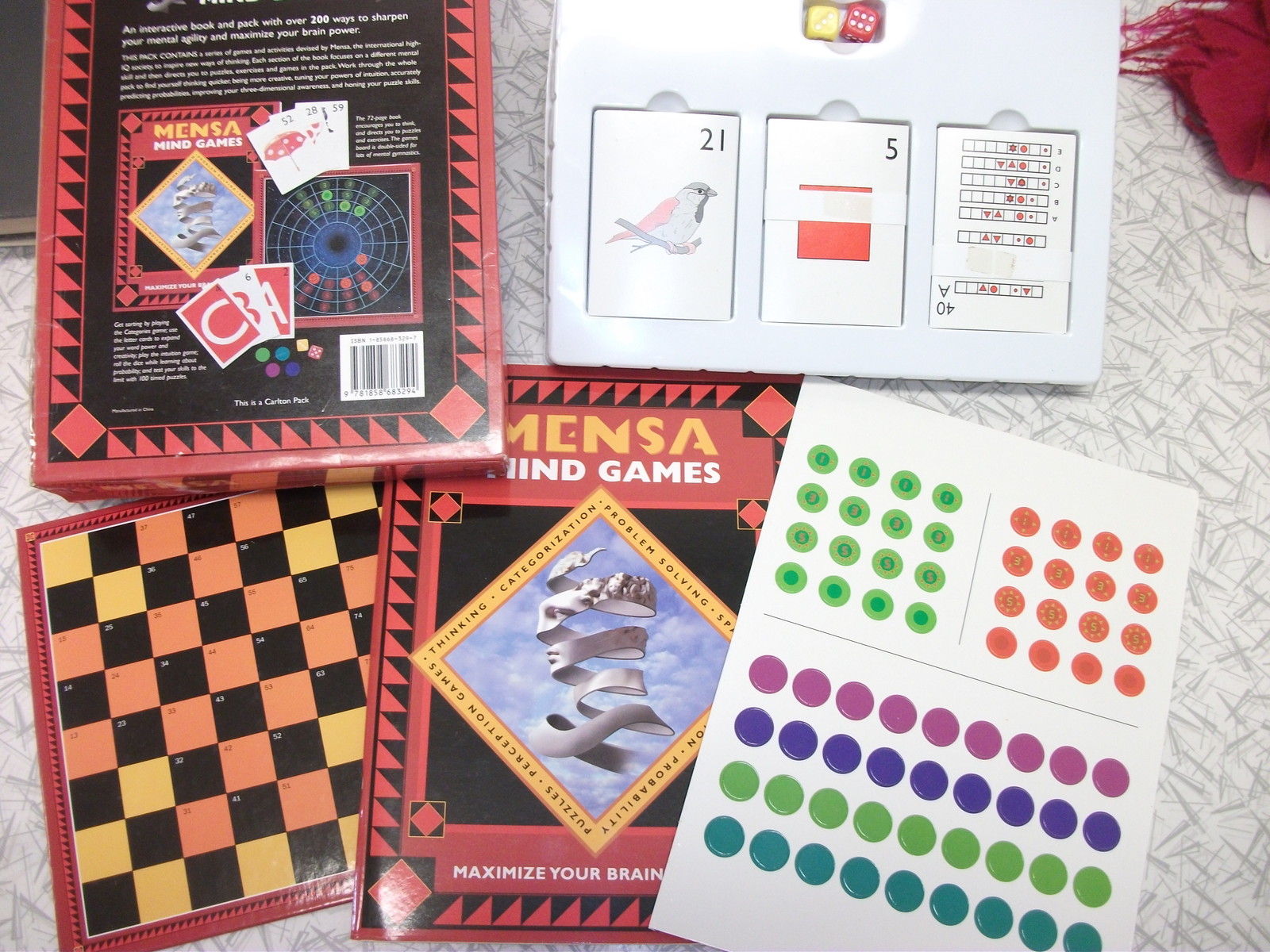 Mensa Mind Games Pack 1997 Mental Workout for Brain Dexterity and Sharp ...