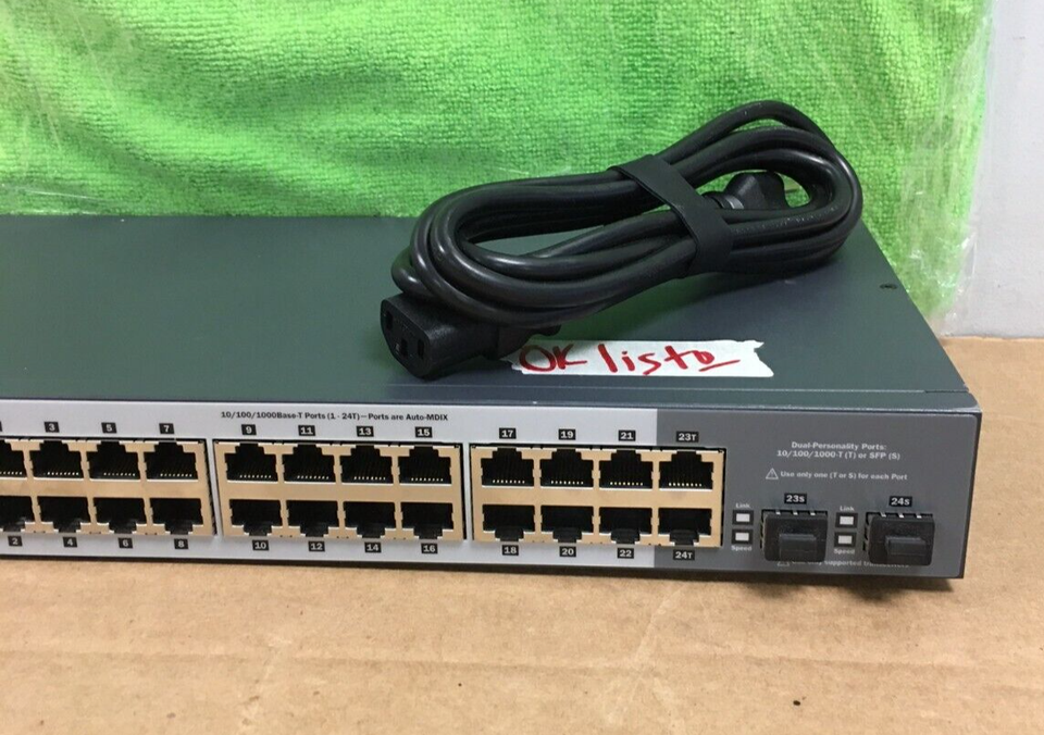 HP 1410-24G (J9561A) 24-Ports External Switch NO RACK EARS (TESTED ...