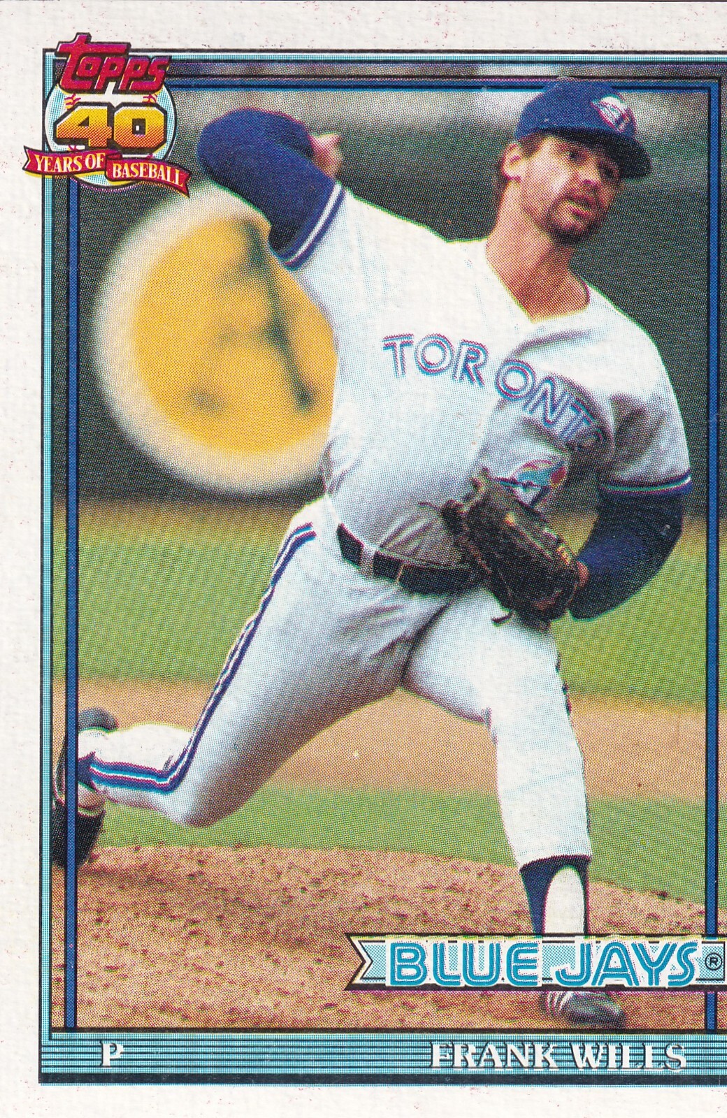 1991 Topps #213 Frank Wills MLB Toronto Blue Jays + (Yes 3 Free Mystery ...