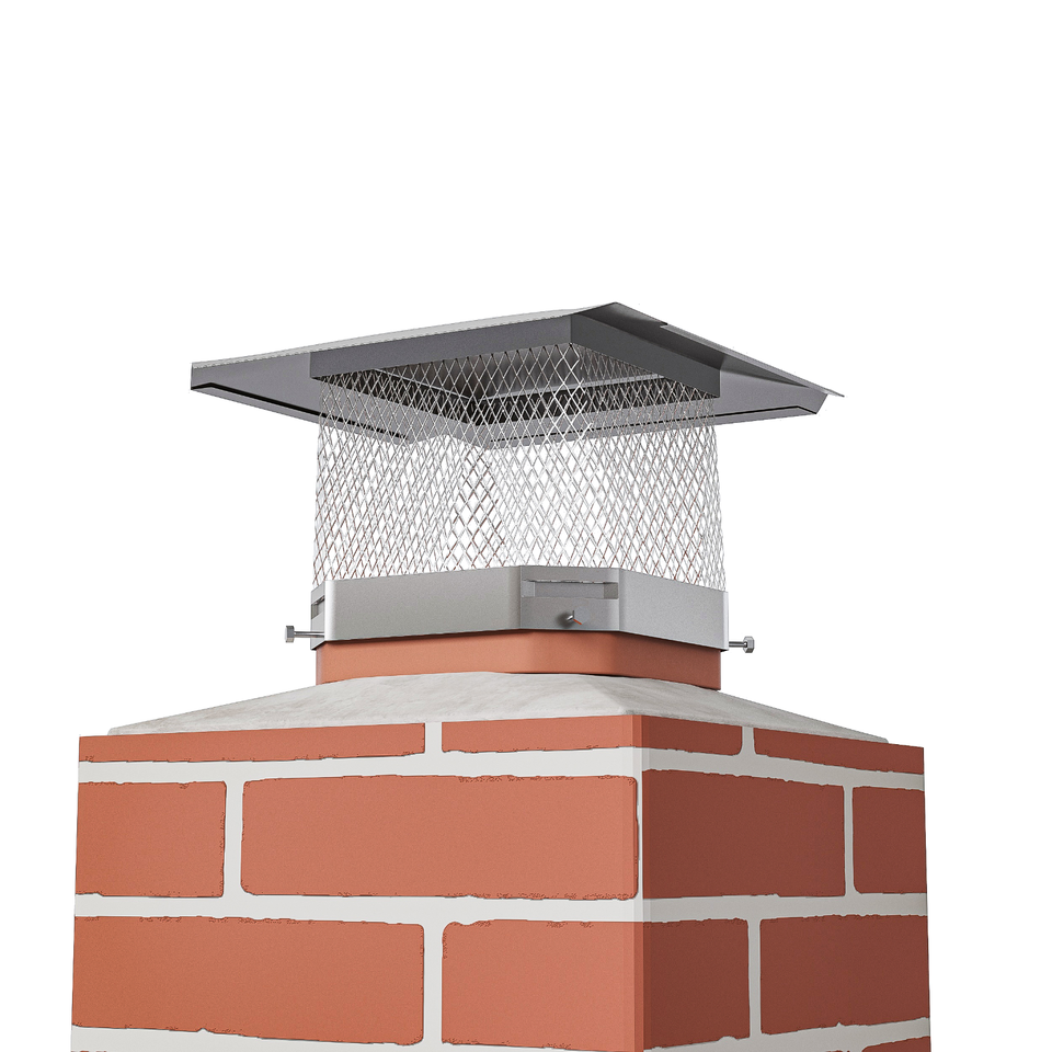 Adjustable Chimney Cap The Forever Cap 9 In. X 9 In. Adjustable Single ...