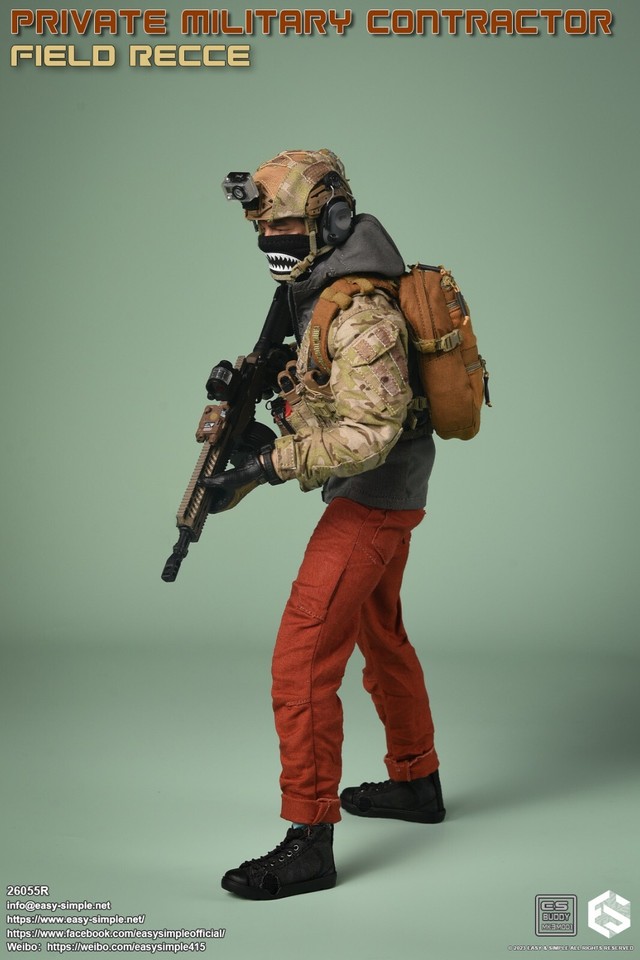 1:6 Easy & Simple PMC Field Recce Mens Logo T-Shirt for 12" Figures | eBay