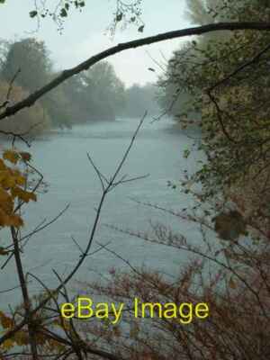 Photo 6x4 Afon Wysg/ River Usk The Bryn On a wet autumn day. c2006 ...