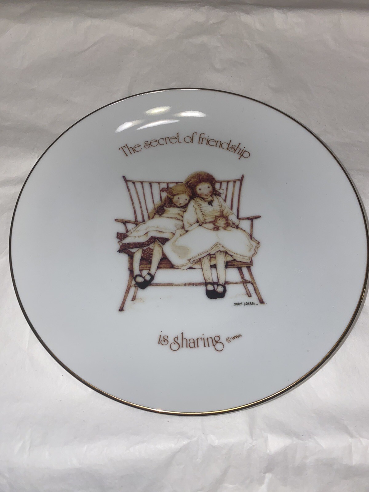 Holly Hobbie The Secret Of Friendship Is Sharing Lasting Memories Plate ...